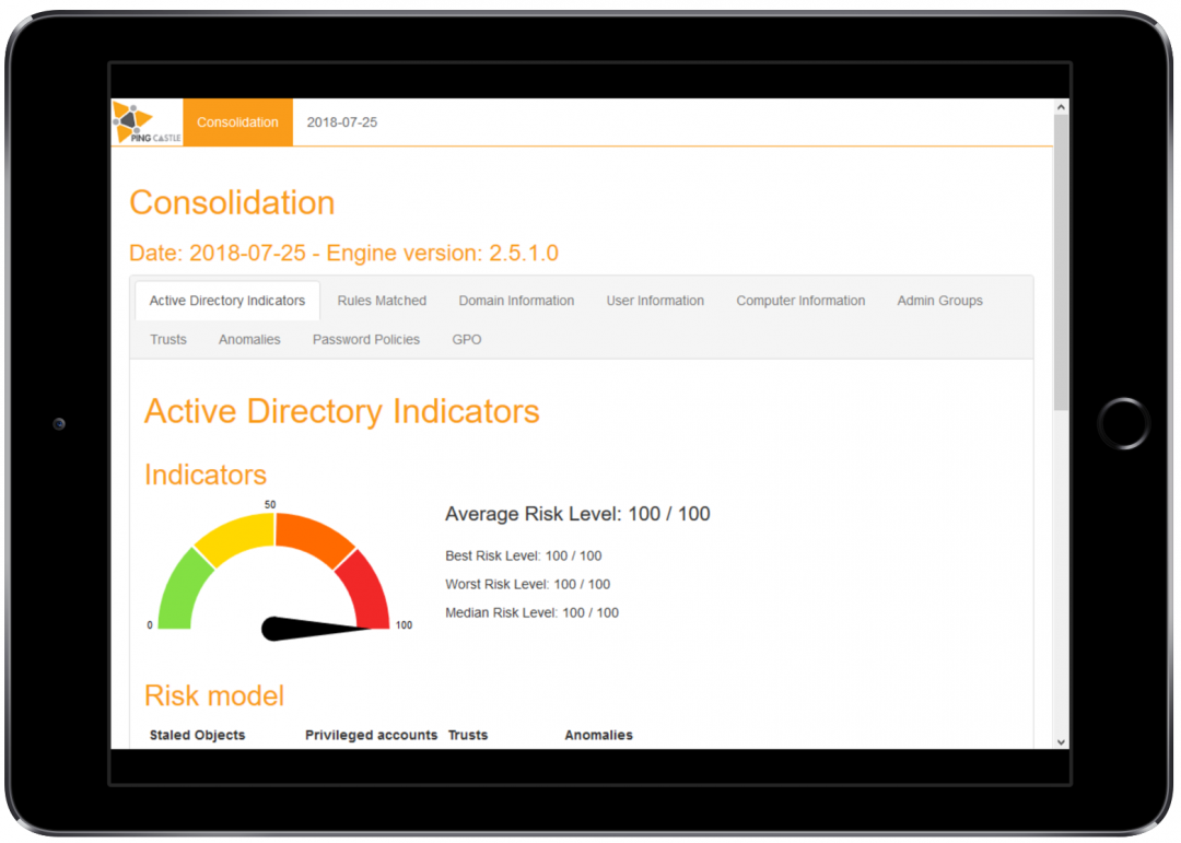 Consolidation - PingCastle