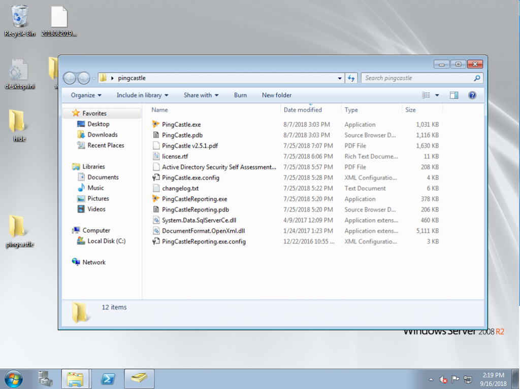 Documentation - PingCastle