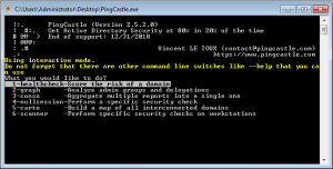Run PingCastle - PingCastle