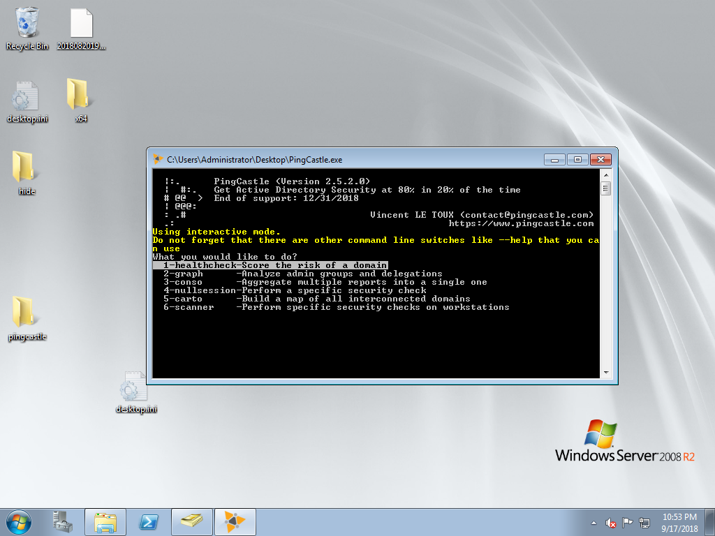 Documentation - PingCastle